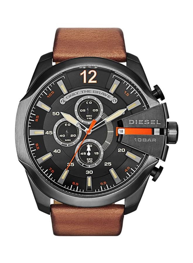 DIESEL Diesel men's imported waterproof 2.0 leather wristwatch | Best ...