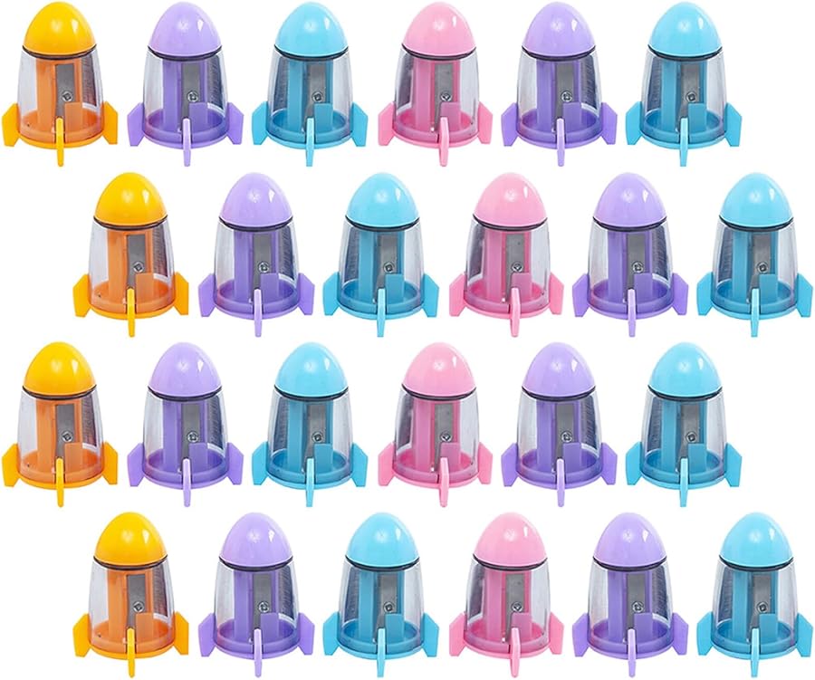 Generic Rocket Design Manual Pencil Sharpener 24 Pieces For School ...