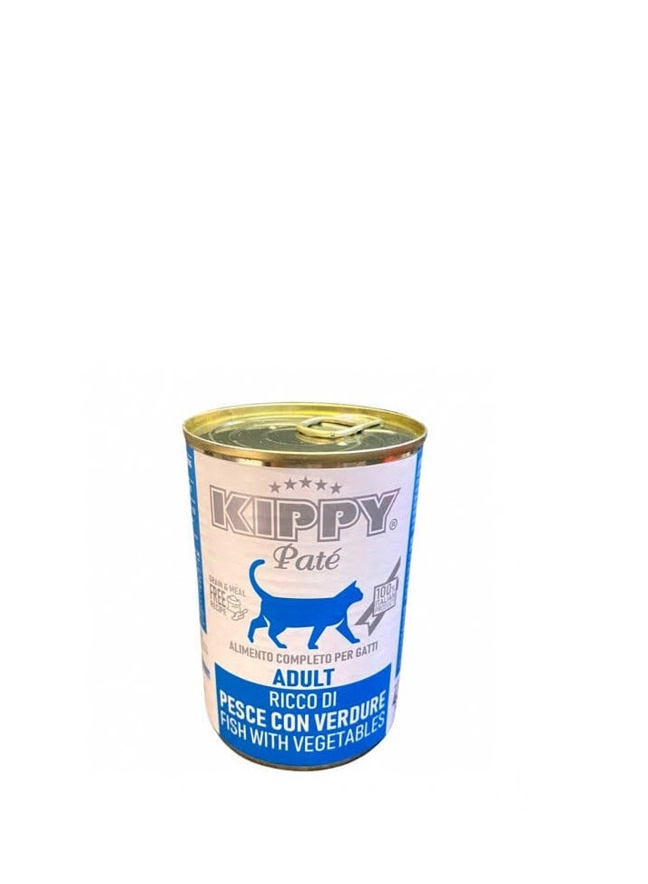 Kippy Pate Kippy Wet Food for Adult Cats Fish and Vegetables Paté 400g ...