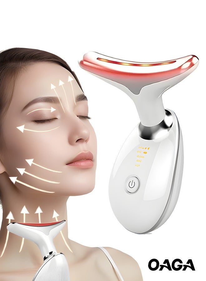 OAGA Firming Wrinkle Removal Device, Neck Face Lifting Tighten Massager ...