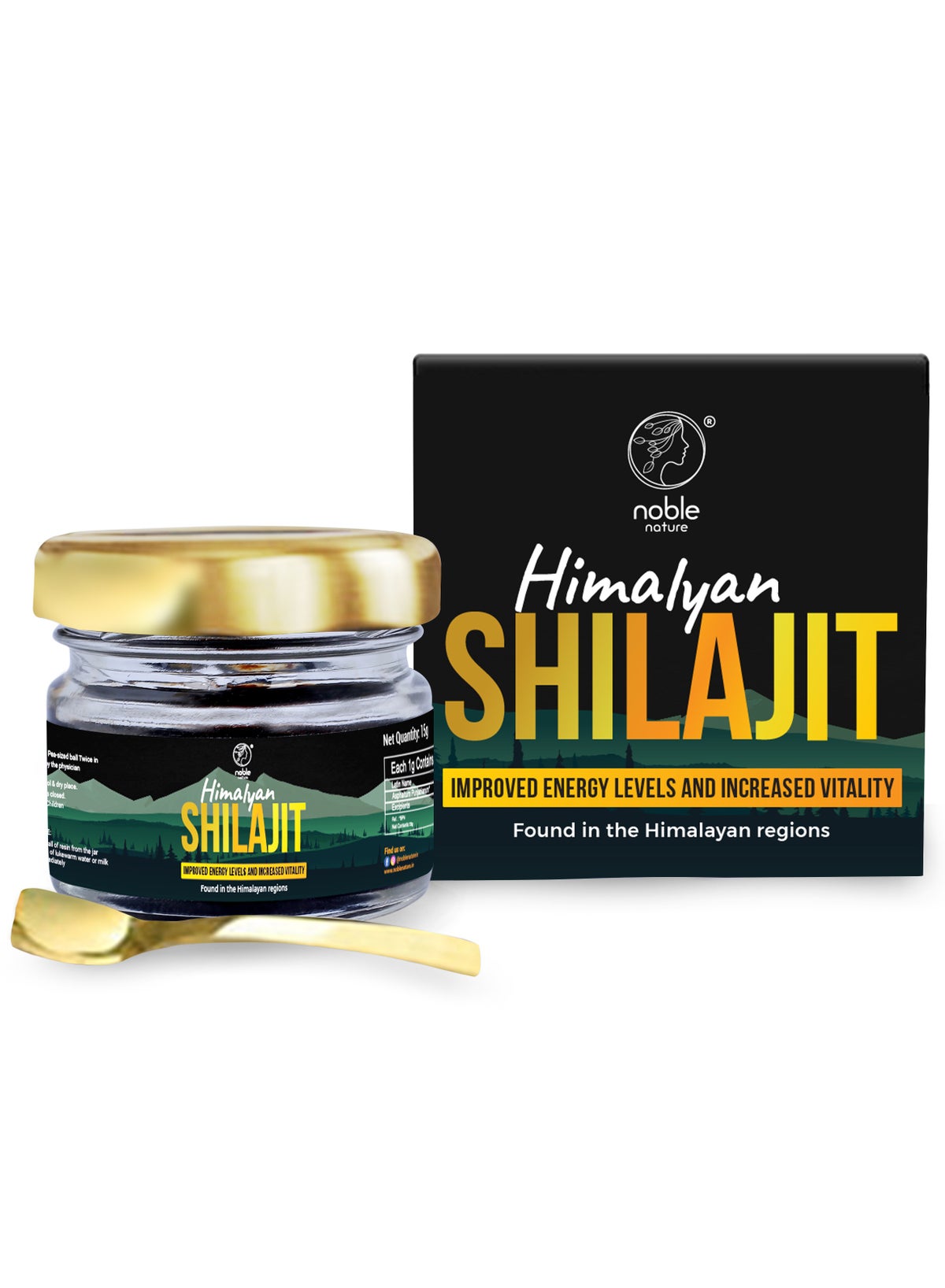 noble nature Himalayan Shilajit Resin - 15g | 100% Pure Shilajit ...