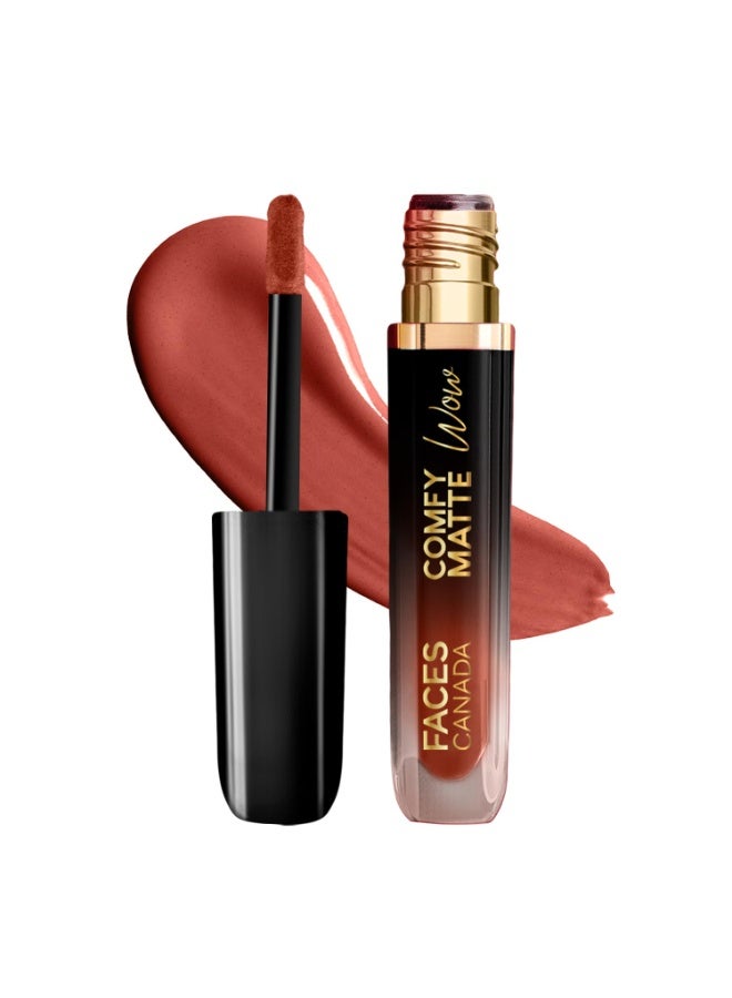 Facescanada Comfy Matte Wow Liquid Lipstick Nude Nectar 08 3.8ml Long Lasting | Best Price UAE ...