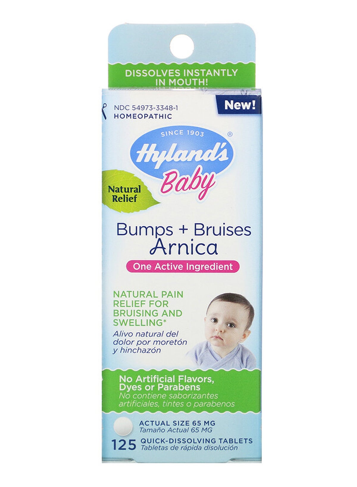 Hyland's Baby, Bumps + Bruises with Arnica, 125 Quick-Dissolving ...