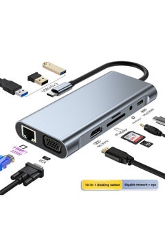 Generic Eight-in-one Docking Station Type-c Network Port Usb Multi-port ...