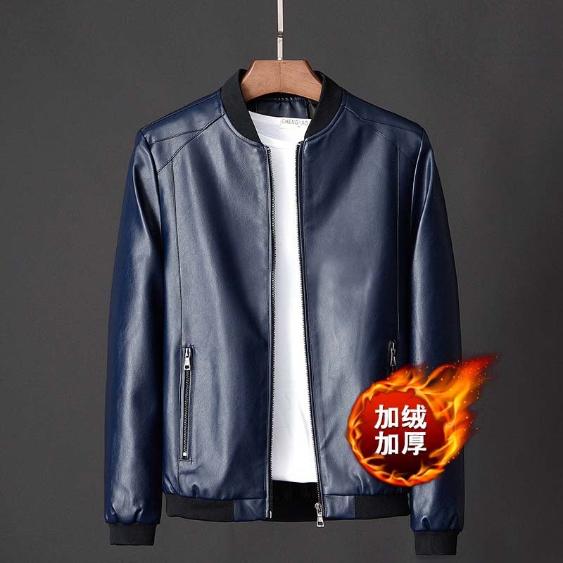Generic 2023 New Leather Coat Men'S Casual Jacket Korean Fashion Slim ...