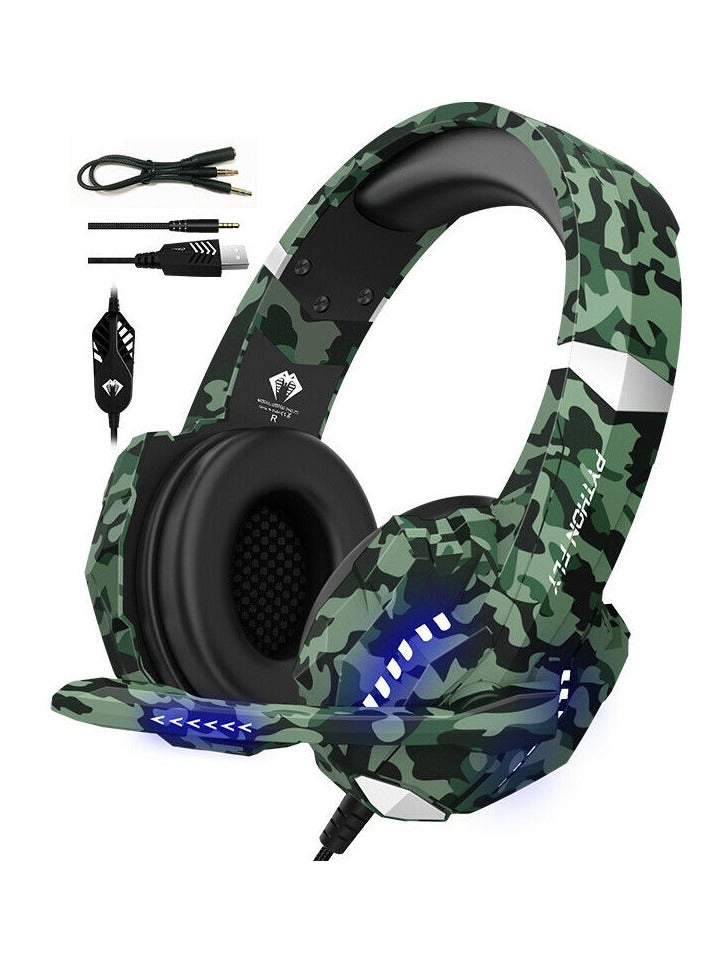 Python Fly G9000 PRO CC Wired Over Ear Gaming Headphones 7.1 Surround ...
