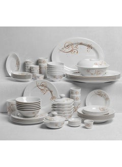 Bin Shahon MN Premium Melamine Dinnerware Set, 80 Pieces, Perfect for 6 ...
