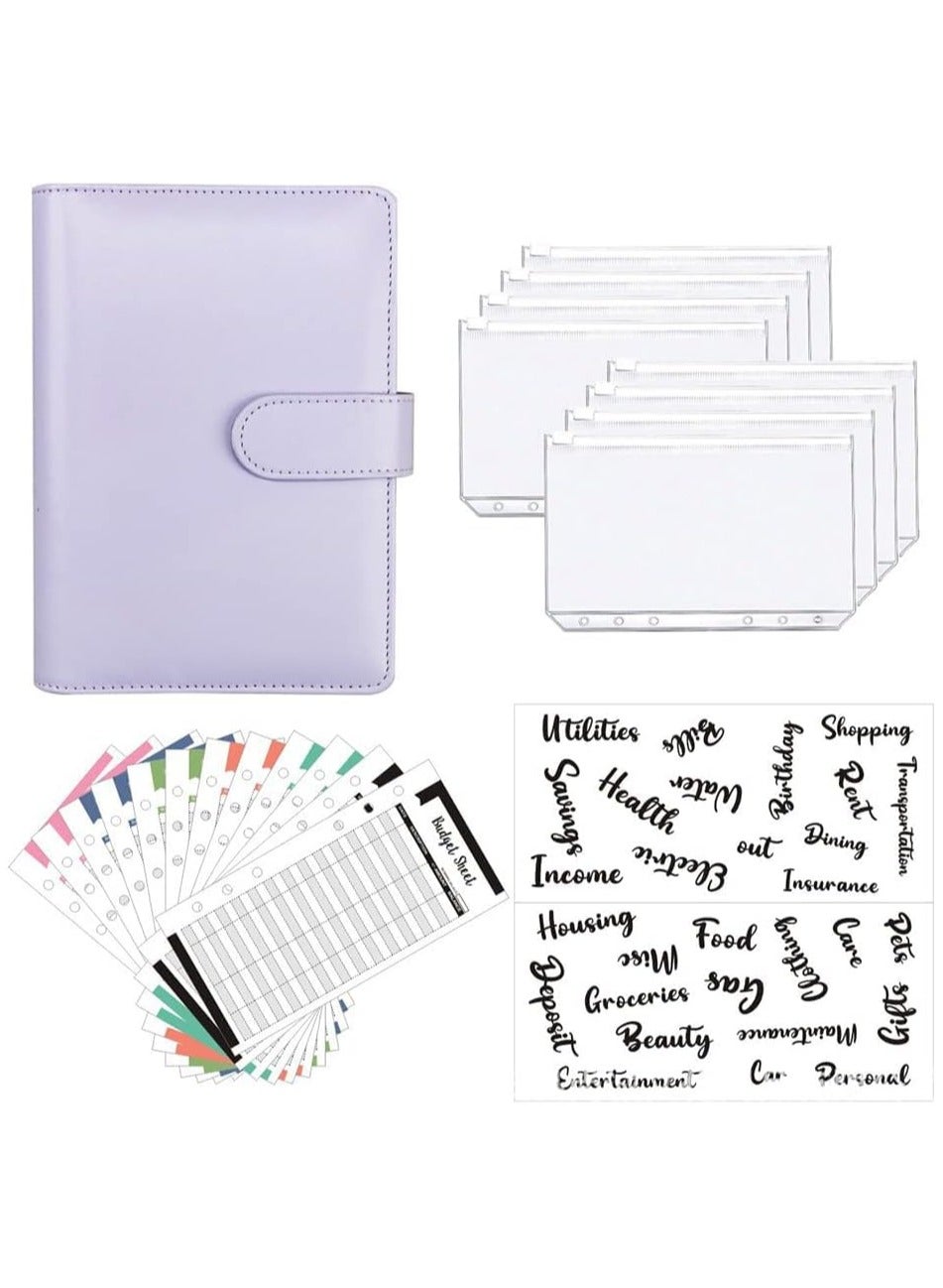 phomemo A6 Pu Leather Budget Binder, Cash Envelopes for Budgeting, 8 ...