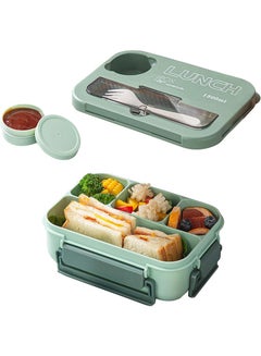 DMG TECH Lunch Box 4 Boxes Bento Lunch Box Cutlery Lunch Box Sauce Jar ...