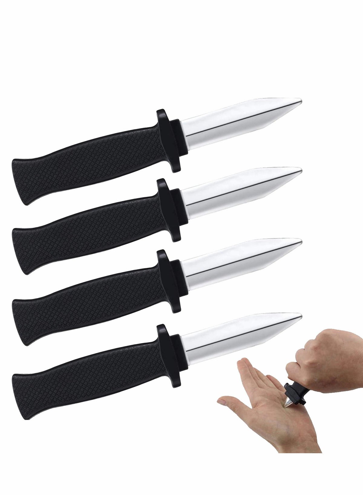 SYOSI 4 Pieces False Magic Retractable Knife Disappear Blade Trick Fake ...
