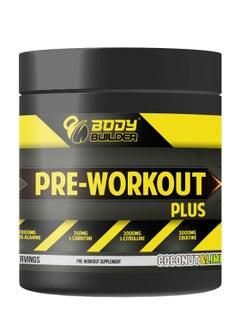 Body Builder Pre Workout Plus - Coconut and Lime Flavor,-30 Servings ...