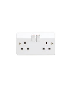 MK MK Logic Plus K2747 WHI 13A Double Pole Switchsocket, 2 Gang UAE ...