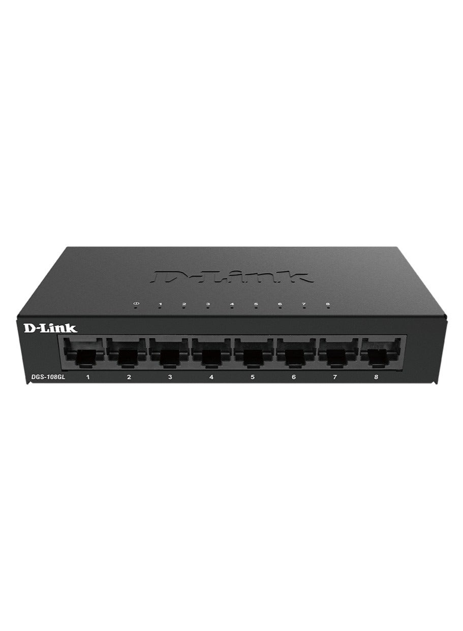 Generic D-Link Ethernet Switch, 8 Port Gigabit Unmanaged Desktop Plug ...