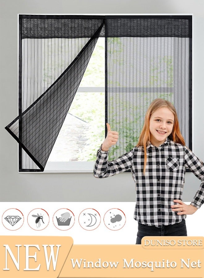 DUNISO Window Mosquito Net, Anti-Mosquito Removable Window Screen Net ...