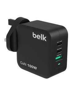 Belk Belk Ultra Fast Wall Charger, 100 Watt, 3 Fast Charging Ports, Two ...