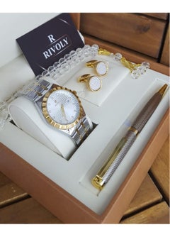 Rivoly Rivoli men's 4-piece watch gift collection (wristwatch with pen ...
