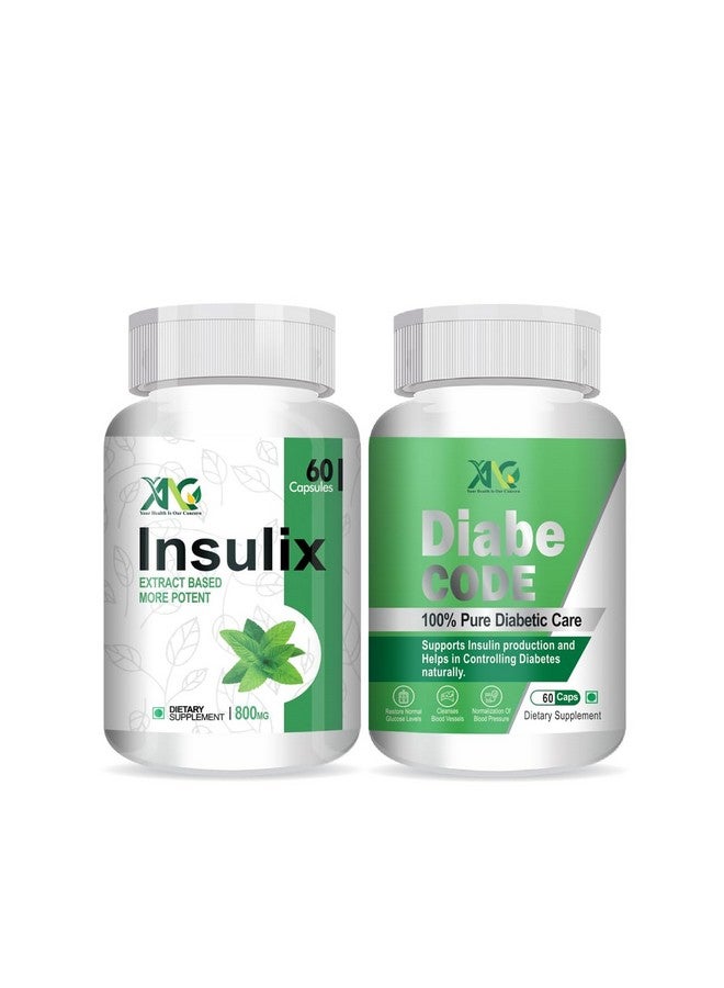 ANC Anc Diabecode 60 Capsules & Insulix 60 Capsules Support Endocrine ...