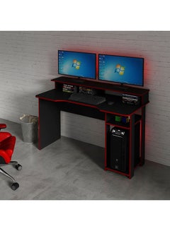 DANUBE HOME Atlaz Gaming Desk Computer Table Office Desk Workstation ...