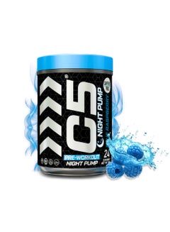 C5 Energy C5 Night Pre Workout Powder Blue Raspberry- 24 Servings, Free ...