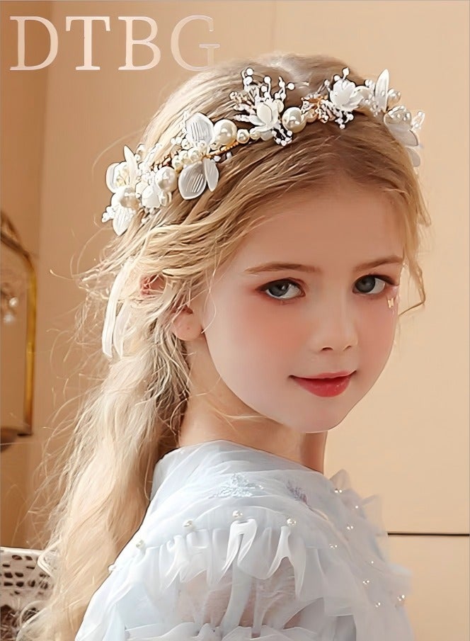 DTBG Girls' Hair Band Headdress, Children's Hairpin Clips at the Back ...