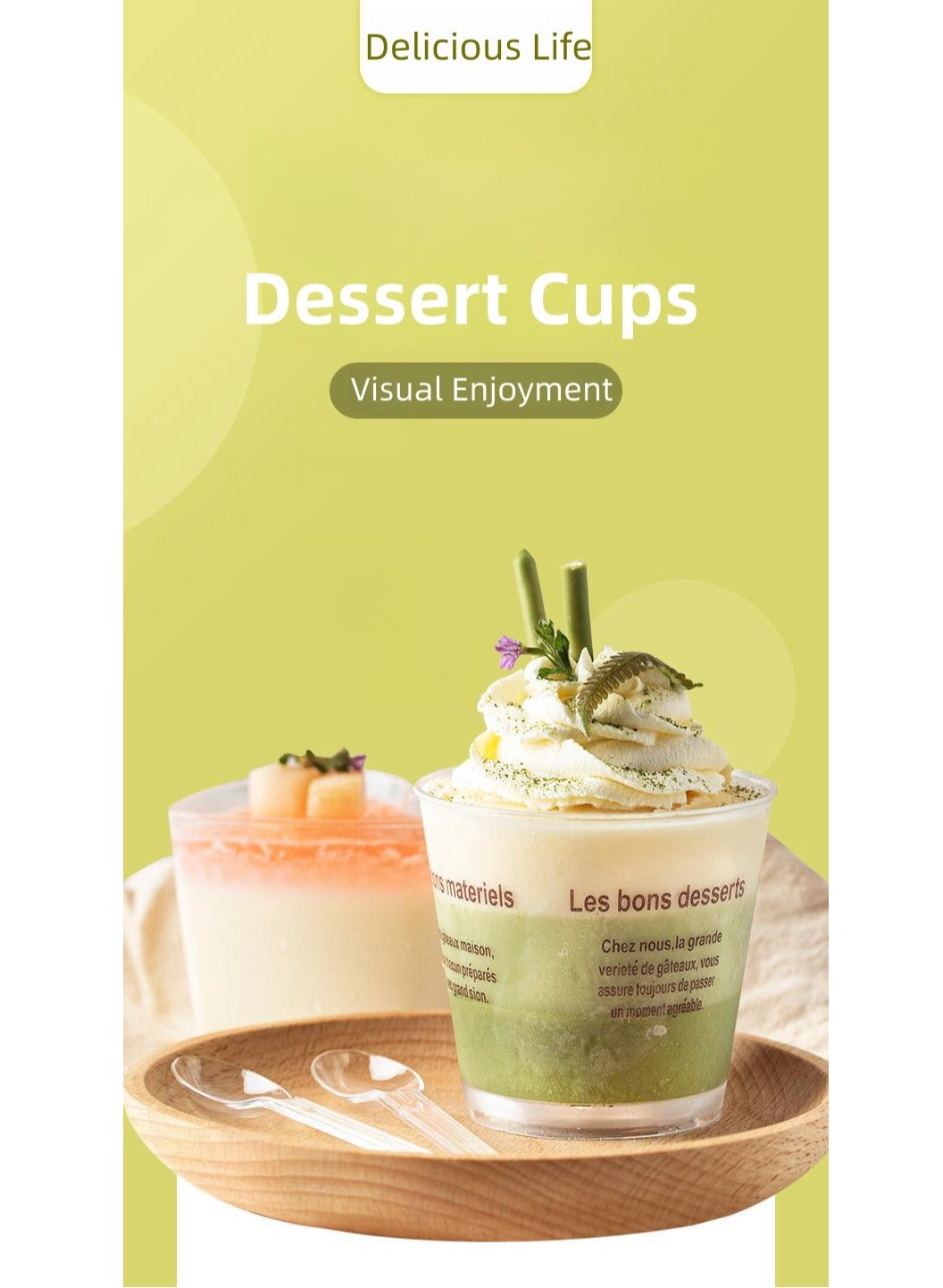 Generic Pack of 50 Plastic Dessert Cups Small Tumbler Appetizer Cups ...