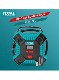 TOTAL T0TAL Auto Air Compressor DC12V 160 PSI With LED Light - TTAC1601 ...