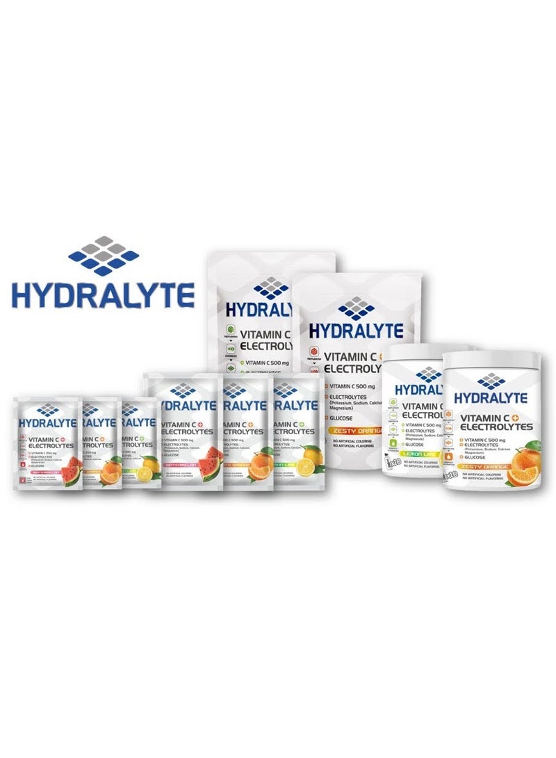 Buy Hydralyte Vitamin C Plus Electrolyte Hydration Sports Drink Powder ...
