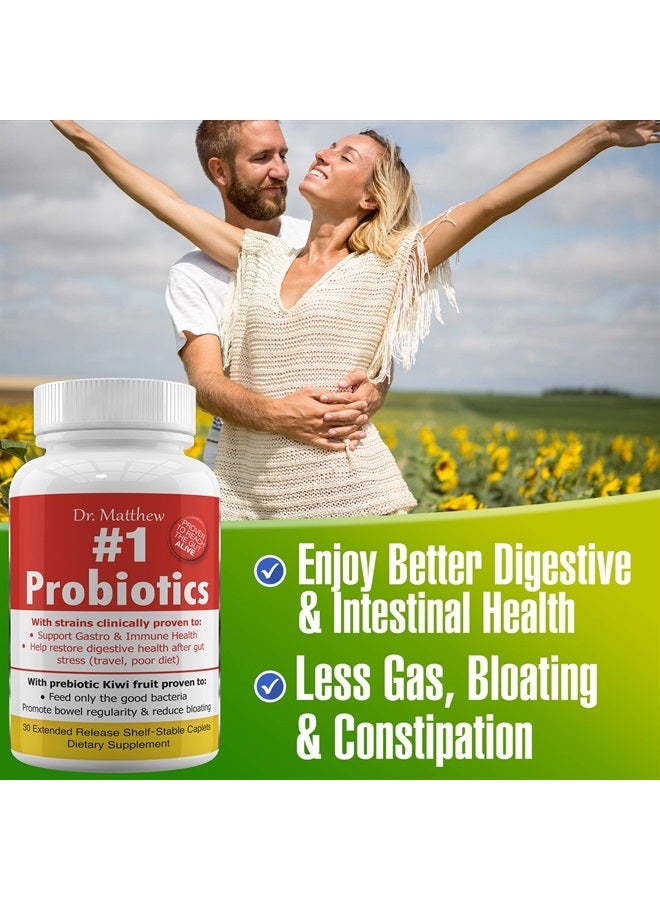 Dr. Matthew Best Probiotic Supplement with Prebiotic. Lactobacillus ...