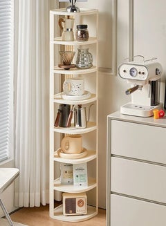 fashionhome Multifunction 8-Tier Layer Durable Plastic Corner Shelf ...