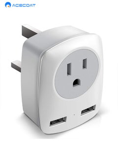 ACECOAT US to UK Plug Adapter, Type G UK Travel Plug Adapter, Ireland ...