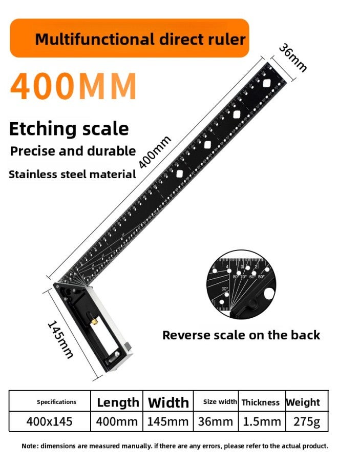 Generic High-Precision Right-Angle Ruler 90 Degrees Stainless Steel ...