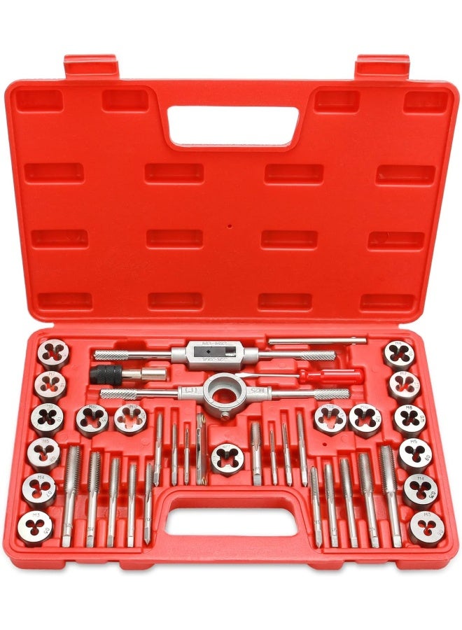 EFFICERE Efficere 40-Piece Premium Tap And Die Set, Metric Screw ...