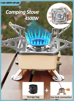 HQ-GAMING Portable Gas Stove, Camping Stove, Small Square Outdoor ...
