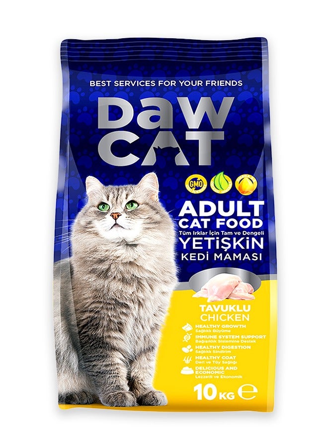DawCat Adult Cat Food With chicken - 10 Kg | Best Price UAE | Dubai ...