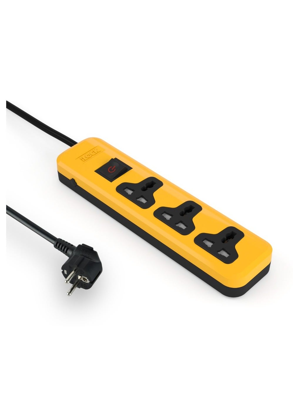 iLOCK Power Strip 3 Universal Outlets with Overload Switch 2860 watt ...