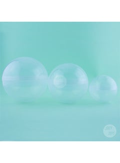 Generic 28-160mm Transparent Plastic Gashapon Ball Empty Shell Fillable ...