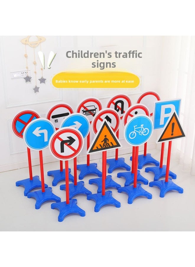 Traffic Signs Children's Kindergarten Toys Outdoor Outdoor Safety Signs ...