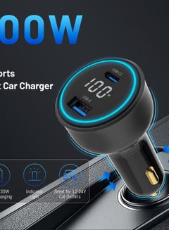 Egg 100W Super Fast Car Charger Fast Charging 2-Port USB Car Power ...