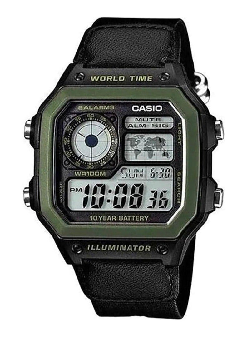 CASIO Men's Classic Digital Watch AE-1200WHB-1BVDF - 42 mm - Black ...