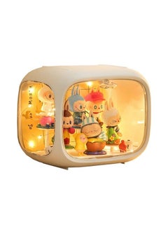 WMM Display Case For Figures With Light Adjustable Display Stand Clear ...