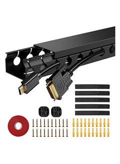 PROMASS Updated Cable Raceway Kit - 77 (5x15.4) Inch Open Slot Wire ...