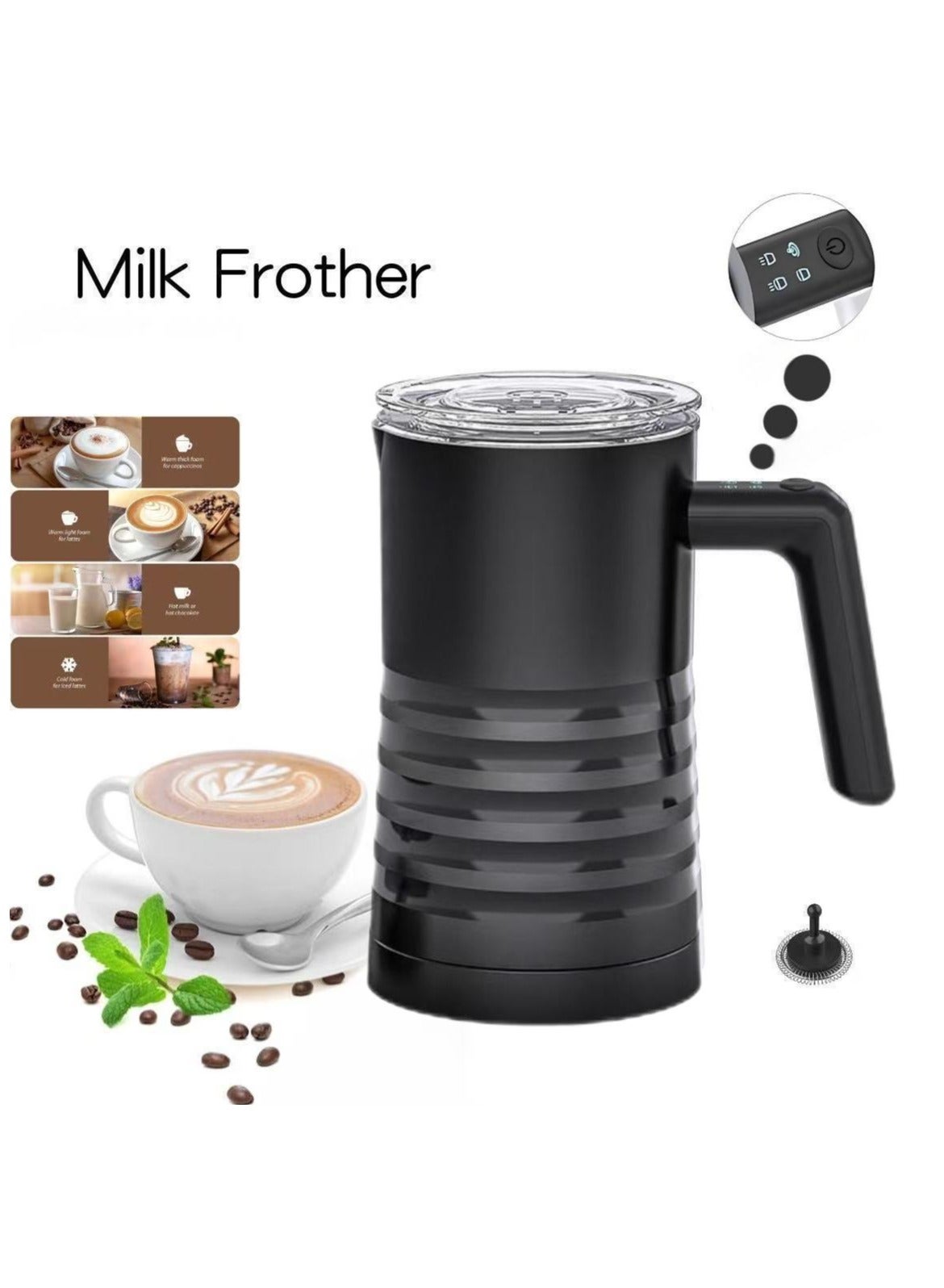 Generic Electric Milk Frother and Steamer 4 in 1 Automatic Milk Warmer ...