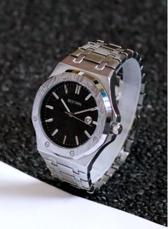 Bestwin original silver and black watch for men KSA | Riyadh, Jeddah