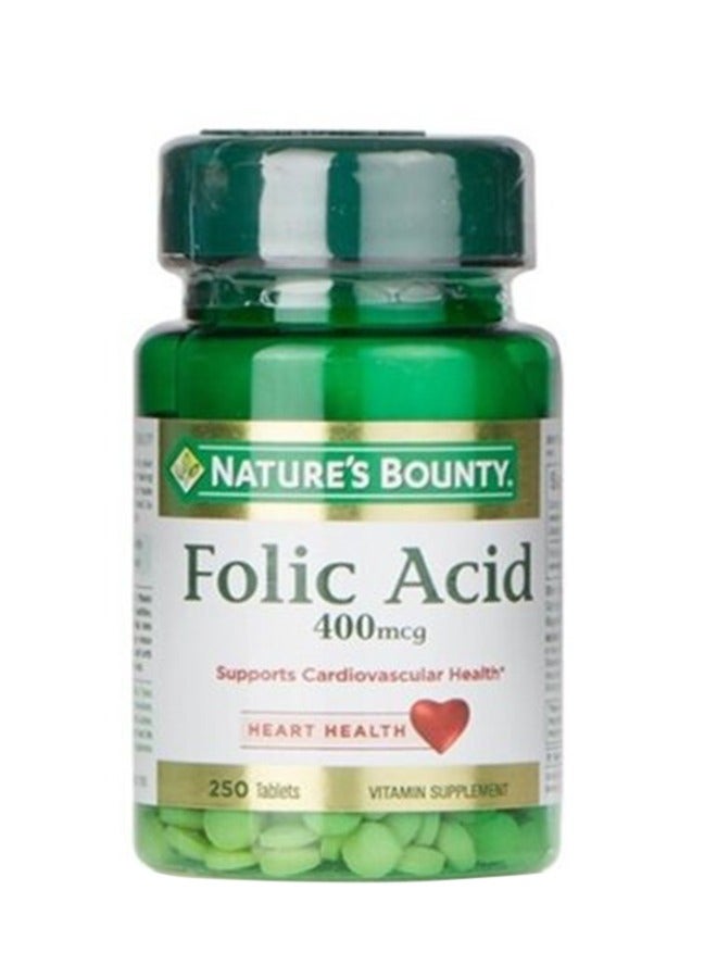 NATURE'S BOUNTY Folic Acid 400 Mcg - 250 Tablets | Best Price UAE ...