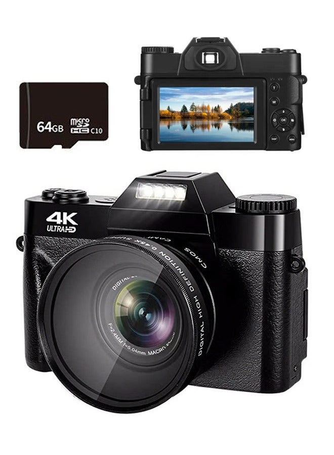 Generic Compact 4K Digital Camera Video Camcord 75MP 3Inch IPS Screen ...