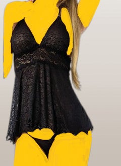 Generic New women's lingerie, made of lace, backless, tied at the back ...