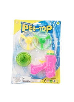 Galaxy Toys Galaxy Peg Top Super Lighting Toy Set with Gun Launcher ...