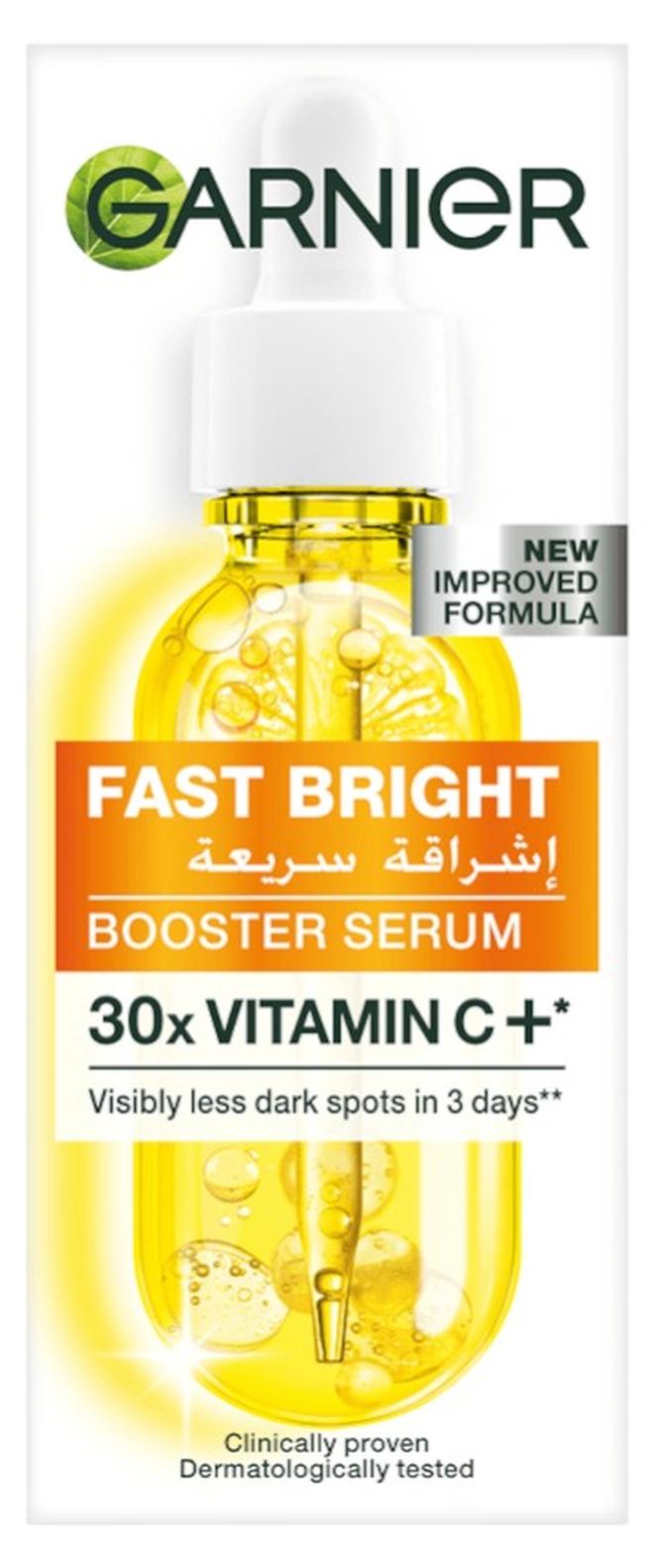 garnier Fast Bright Booster Serum 30x Vitamin C+, 15ml 15ml | Best ...