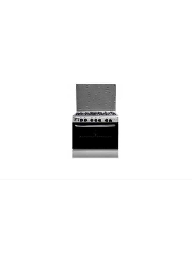 Techno Fire 5 Burners, Free Standing Gas Cooker With Fan Full Stainless ...