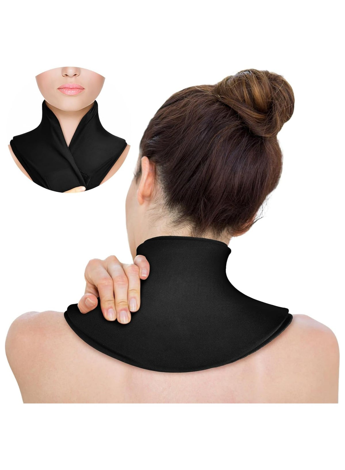 CMGTYYD Neck Ice Pack Wrap, Hot or Cold Compress for Cervical Pain ...